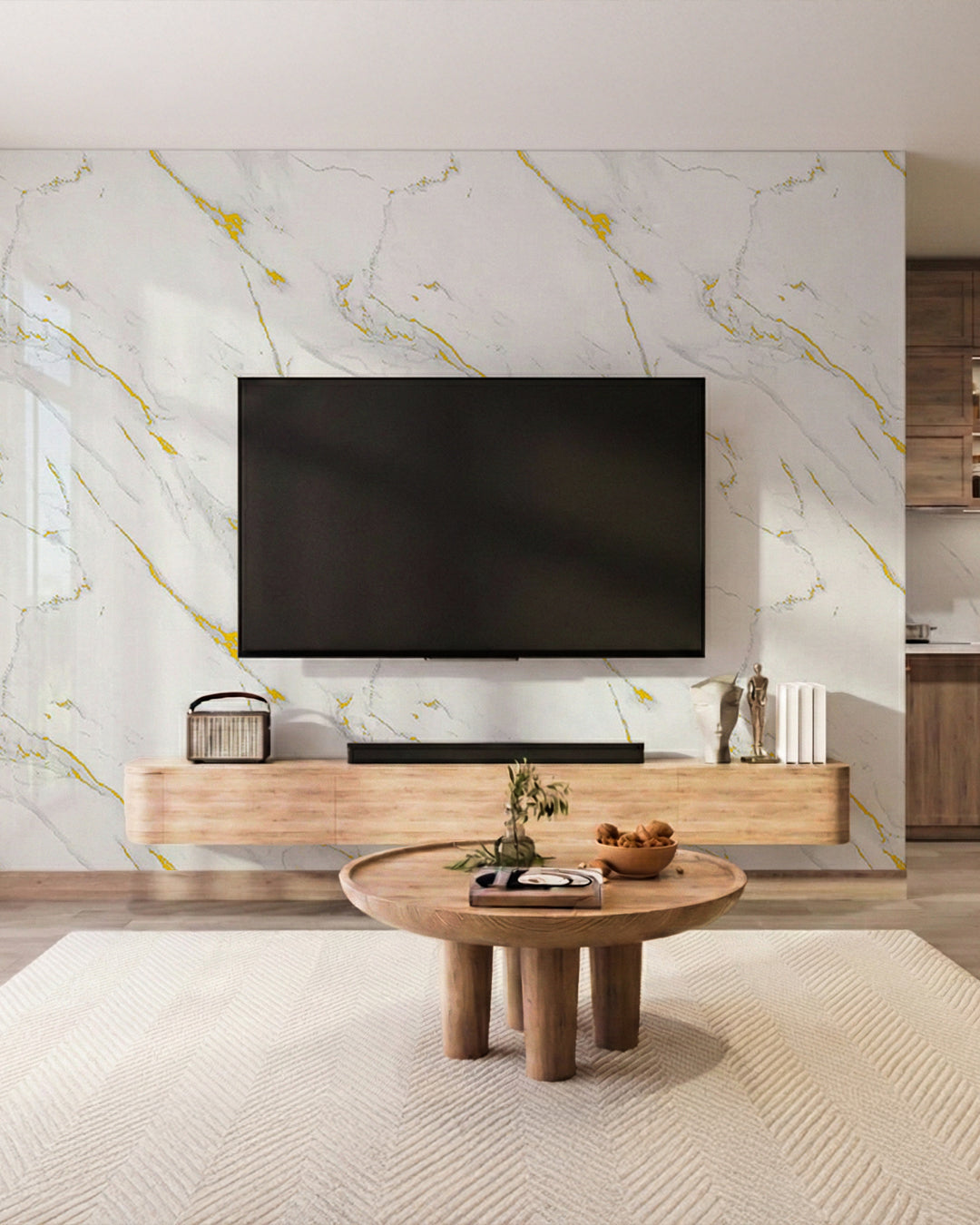 PVC Marmor Wandpaneele 122x260 cm | Große Wandpaneele – Izodekor GmbH